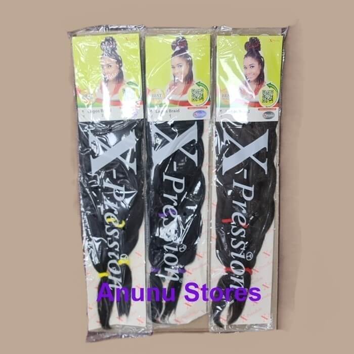 X-Pression Lagos Braid Pre Stretched Plaiting Hair Extensions